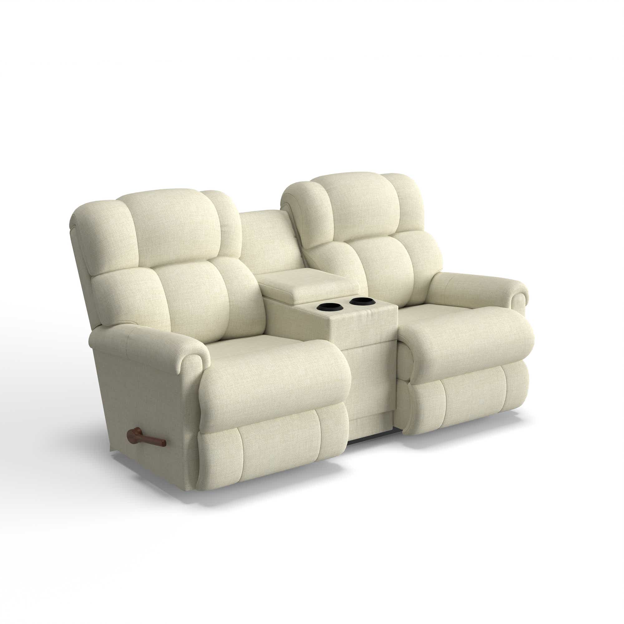 Pinnacle Wall Reclining Loveseat w/ Console | La-Z-Boy