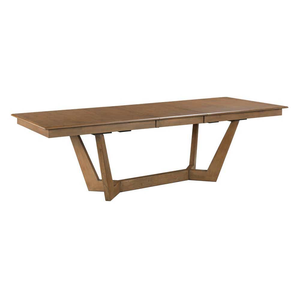 Kafe 80" Rectangular Trestle Table Pkg, Latte | La-Z-Boy