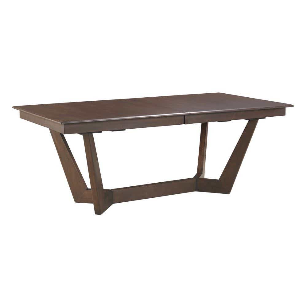 Kafe 80" Rectangular Trestle Table Pkg, Mocha | La-Z-Boy