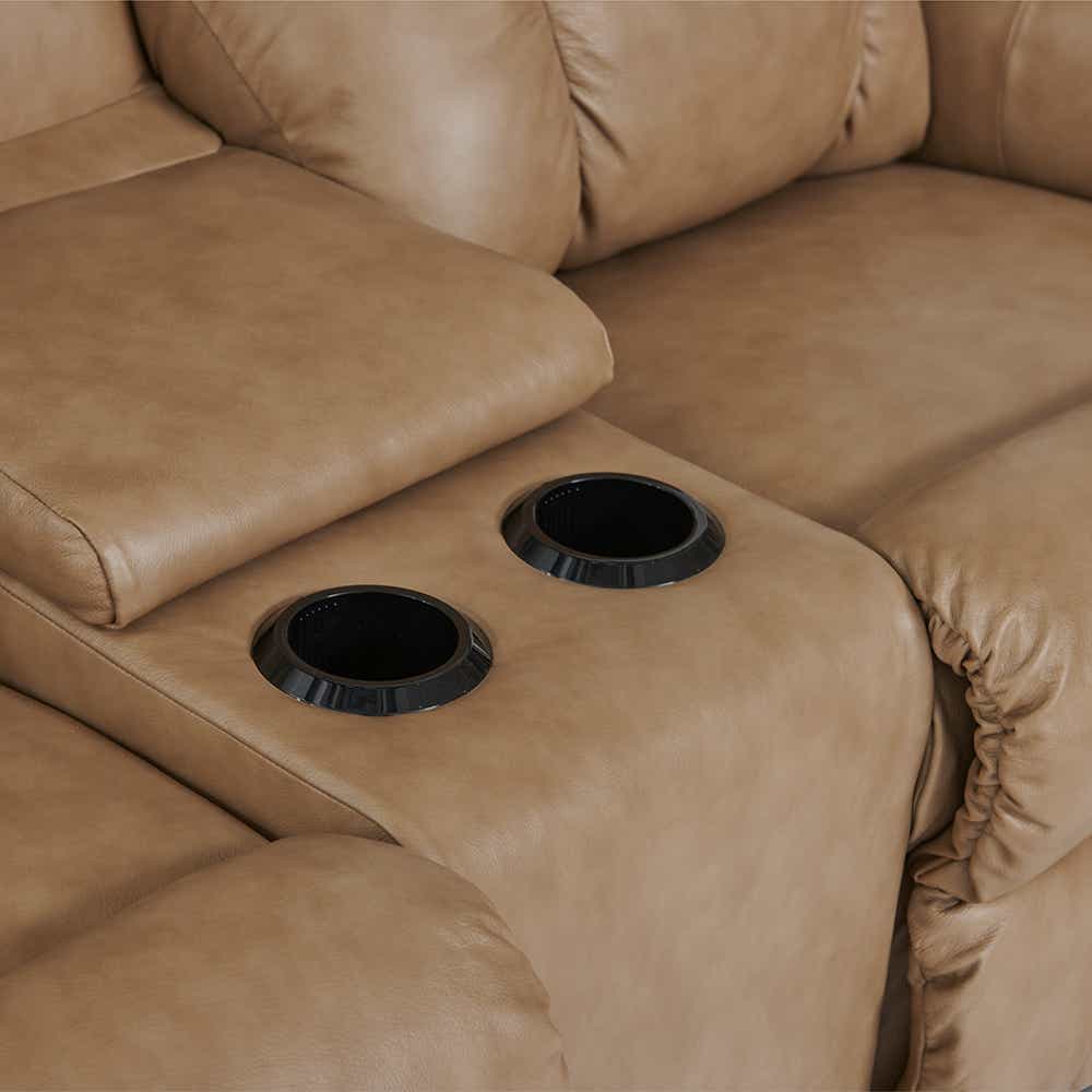 Pinnacle Wall Reclining Loveseat w/ Console | La-Z-Boy