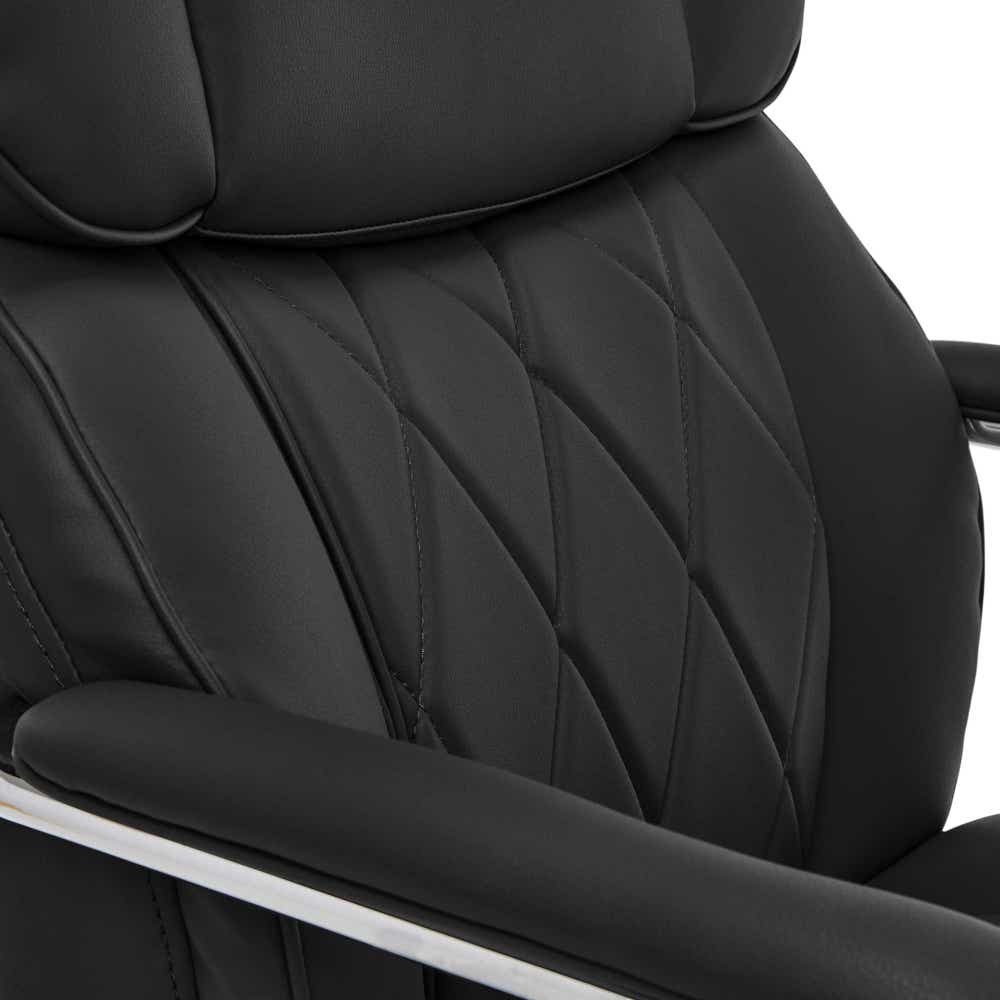 Sutherland Quilted Leather Office Chair, Jet Black | La-Z-Boy