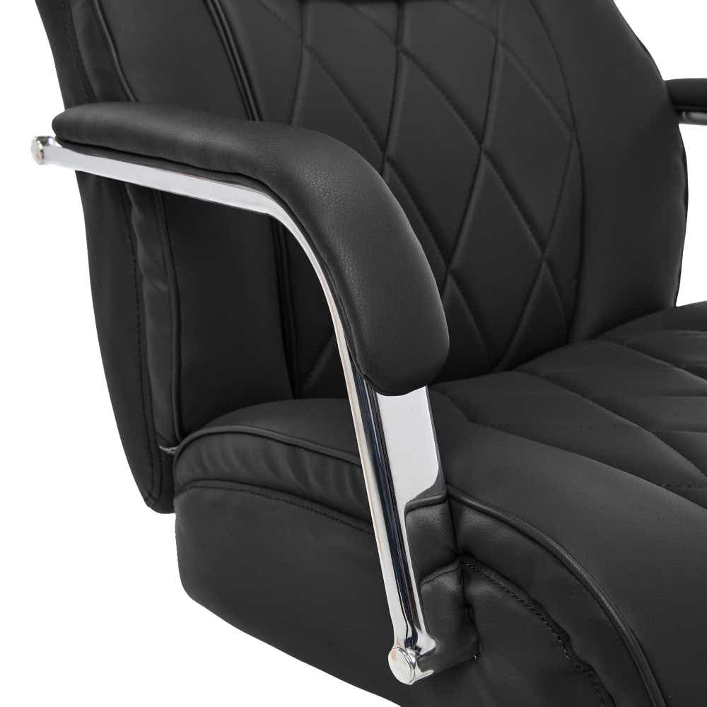 Sutherland Quilted Leather Office Chair, Jet Black | La-Z-Boy