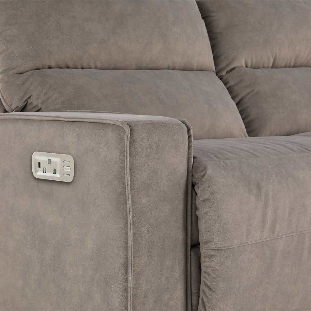 Maddox Power Reclining 2-seat Sofa w/ Headrest | La-Z-Boy