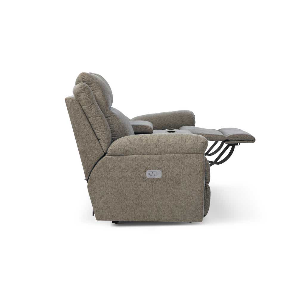 Joel Power Reclining Loveseat w/ Headrest, Lumbar & Console | La-Z-Boy