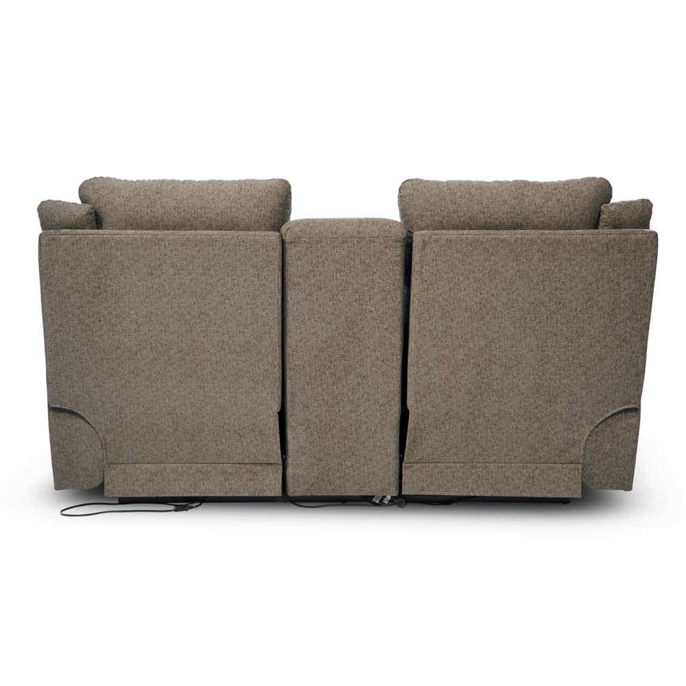 Joel Power Reclining Loveseat w/ Headrest, Lumbar & Console | La-Z-Boy