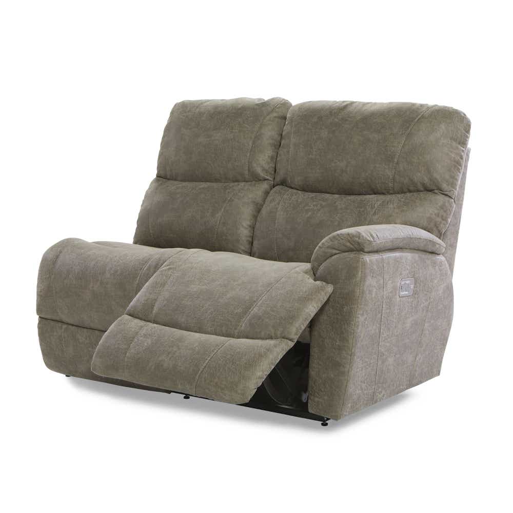 Trouper Power Left-Arm Sitting Reclining Loveseat w/ Headrest and ...