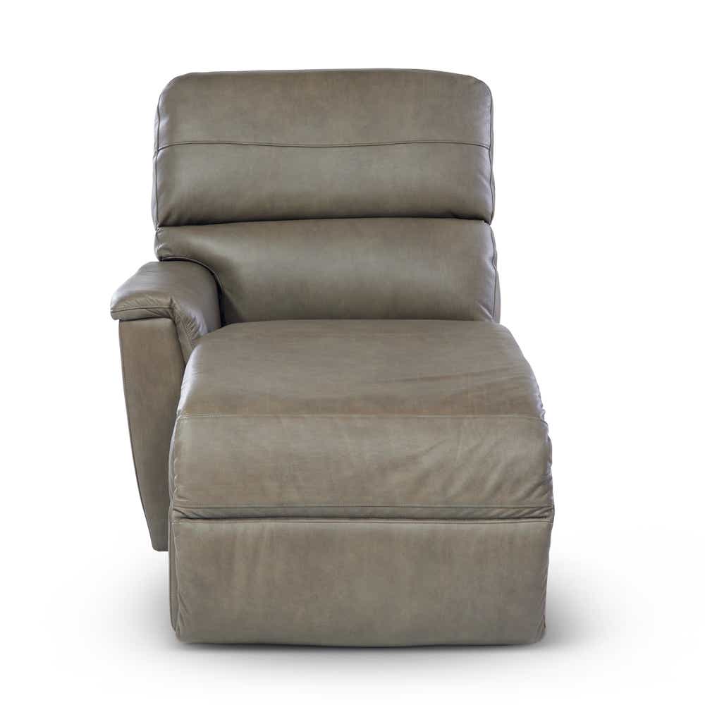 Ava Power Right-Arm Sitting Reclining Chaise w/ Headrest and Lumbar ...